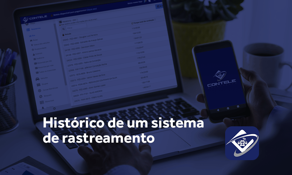 Qual é o tempo de histórico de um sistema de rastreamento?